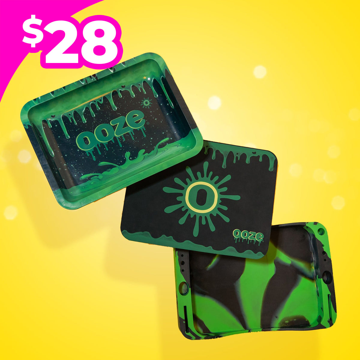 Ooze Dab Depot 3-in-1 Rolling Tray & Dab Mat Bundle