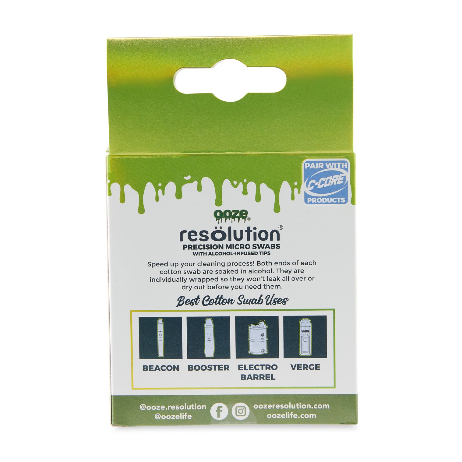 Ooze Resolution Micro Cleaning Swabs | Ooze
