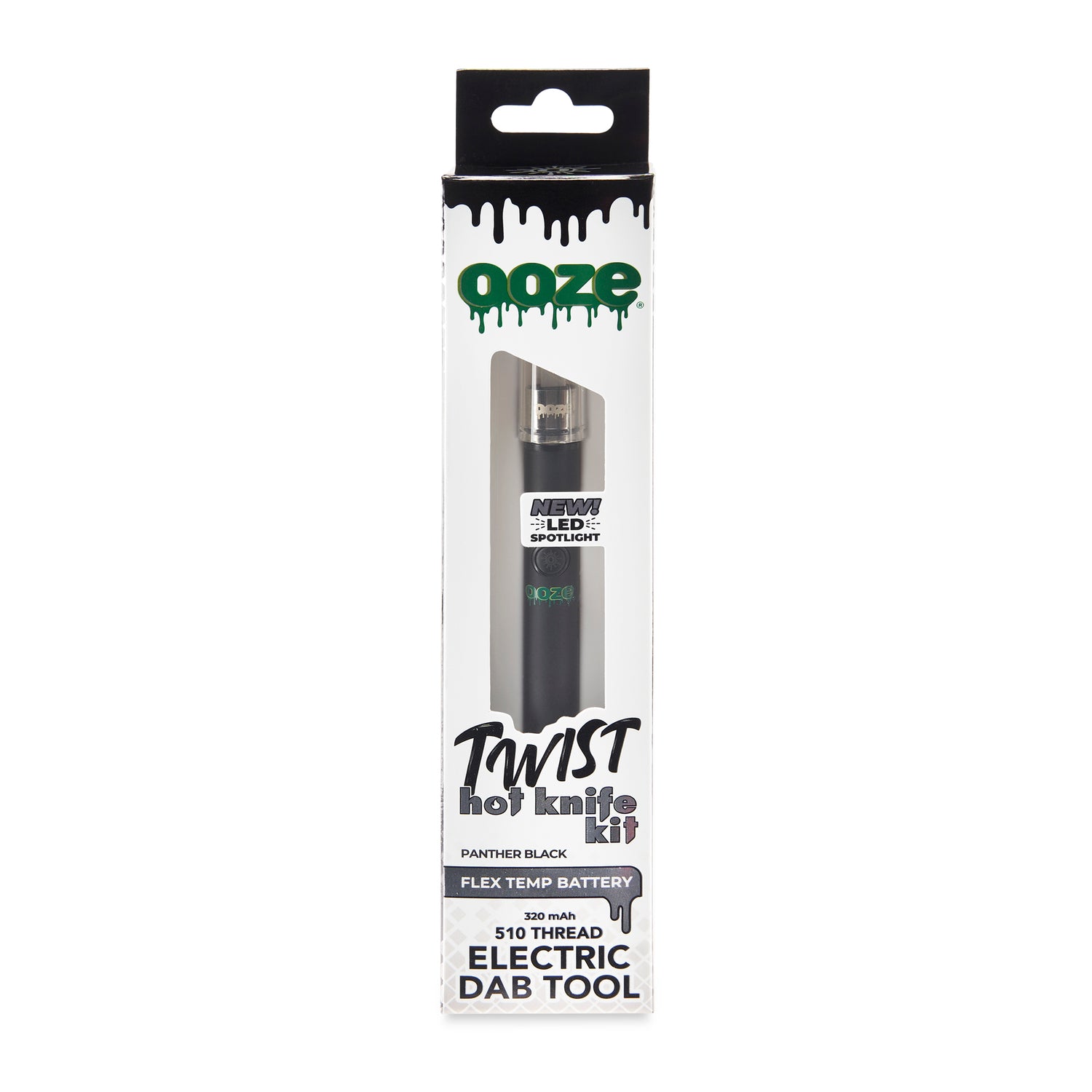 Black Dab Pen Twist Hot Knife Tool with LED Spotlight | Ooze
