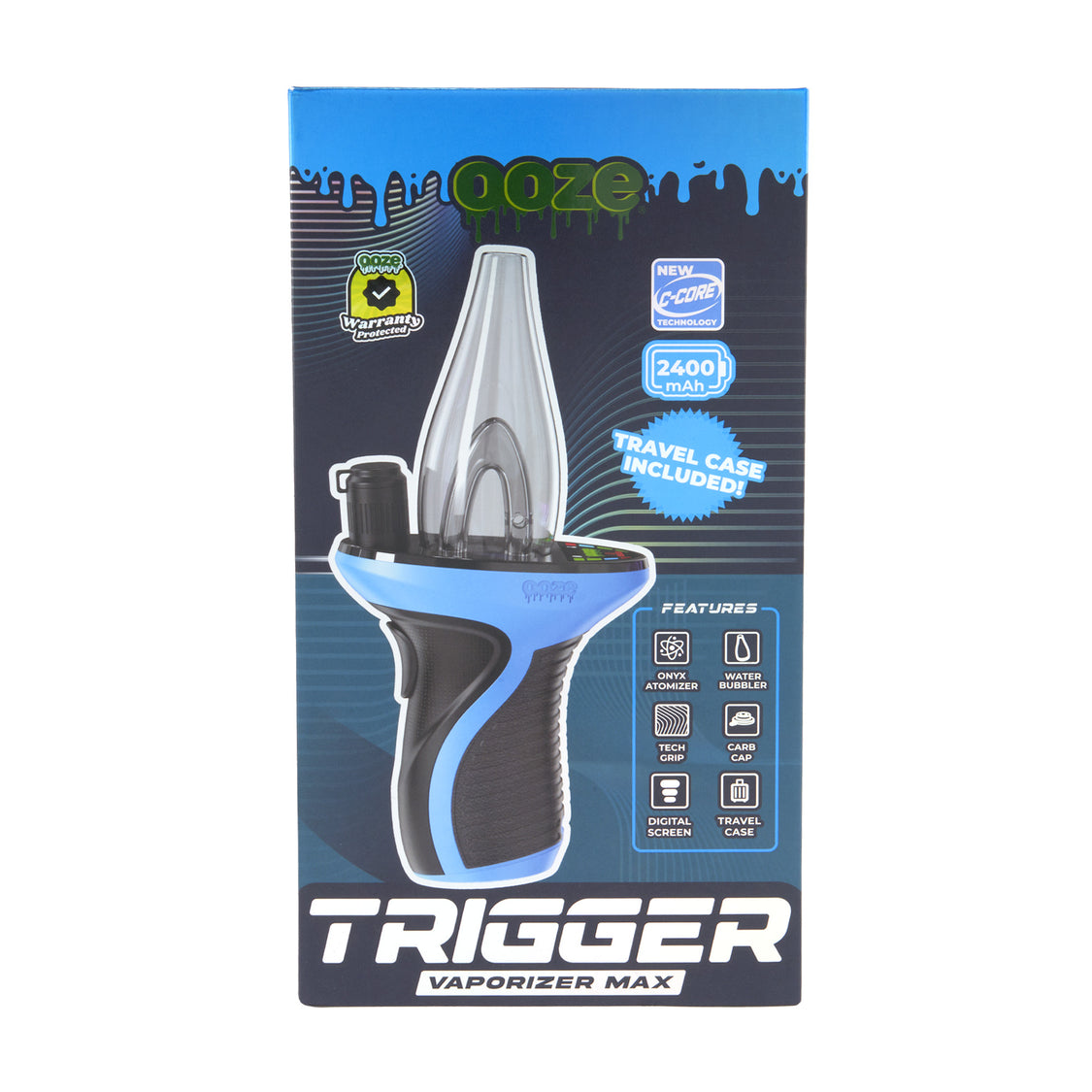 Trigger Vaporizer Max – C-Core 2400 mAh - Sapphire Blue – Ooze