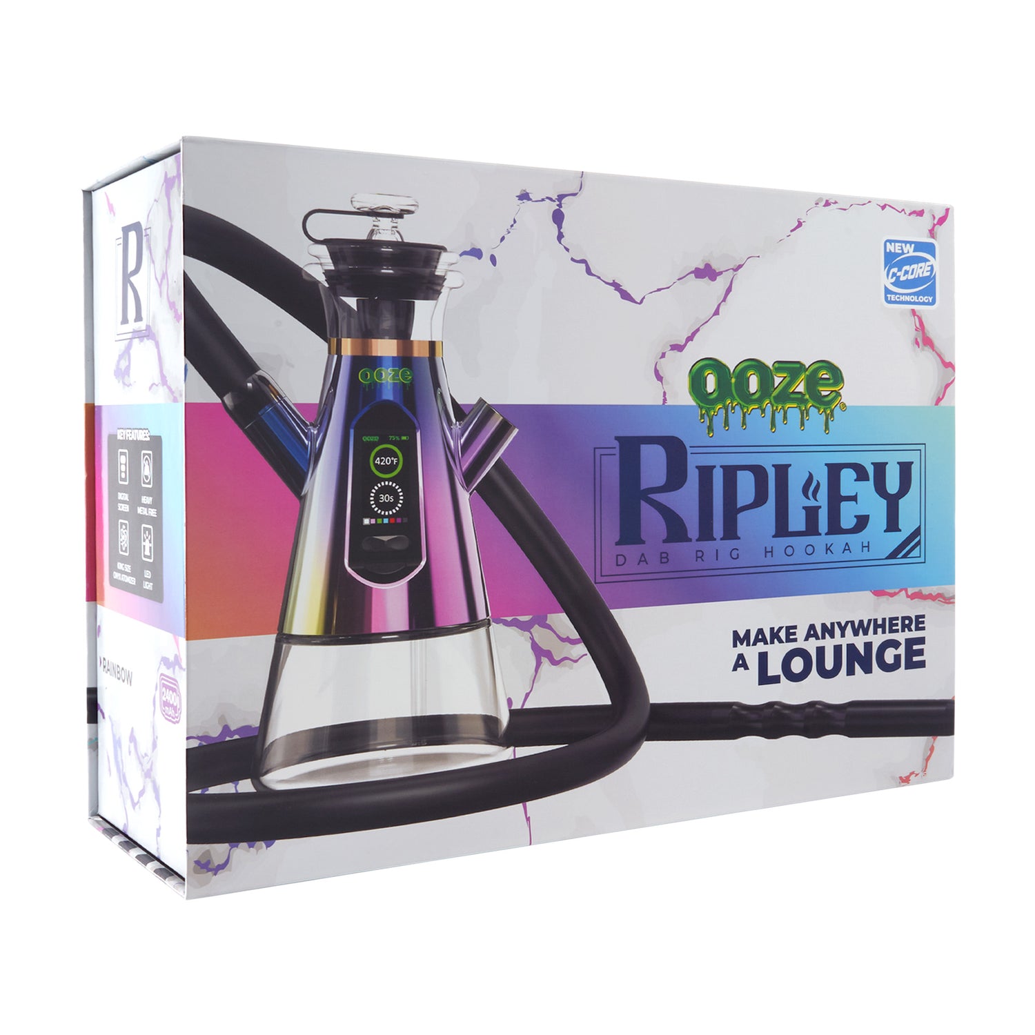 Ripley Rainbow Dab Rig Hookah | Ooze