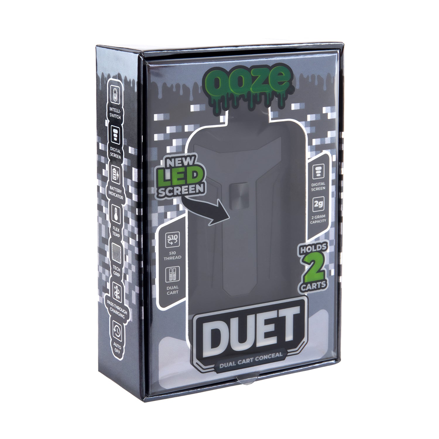 Duet Black Concealed Vape Battery | Ooze