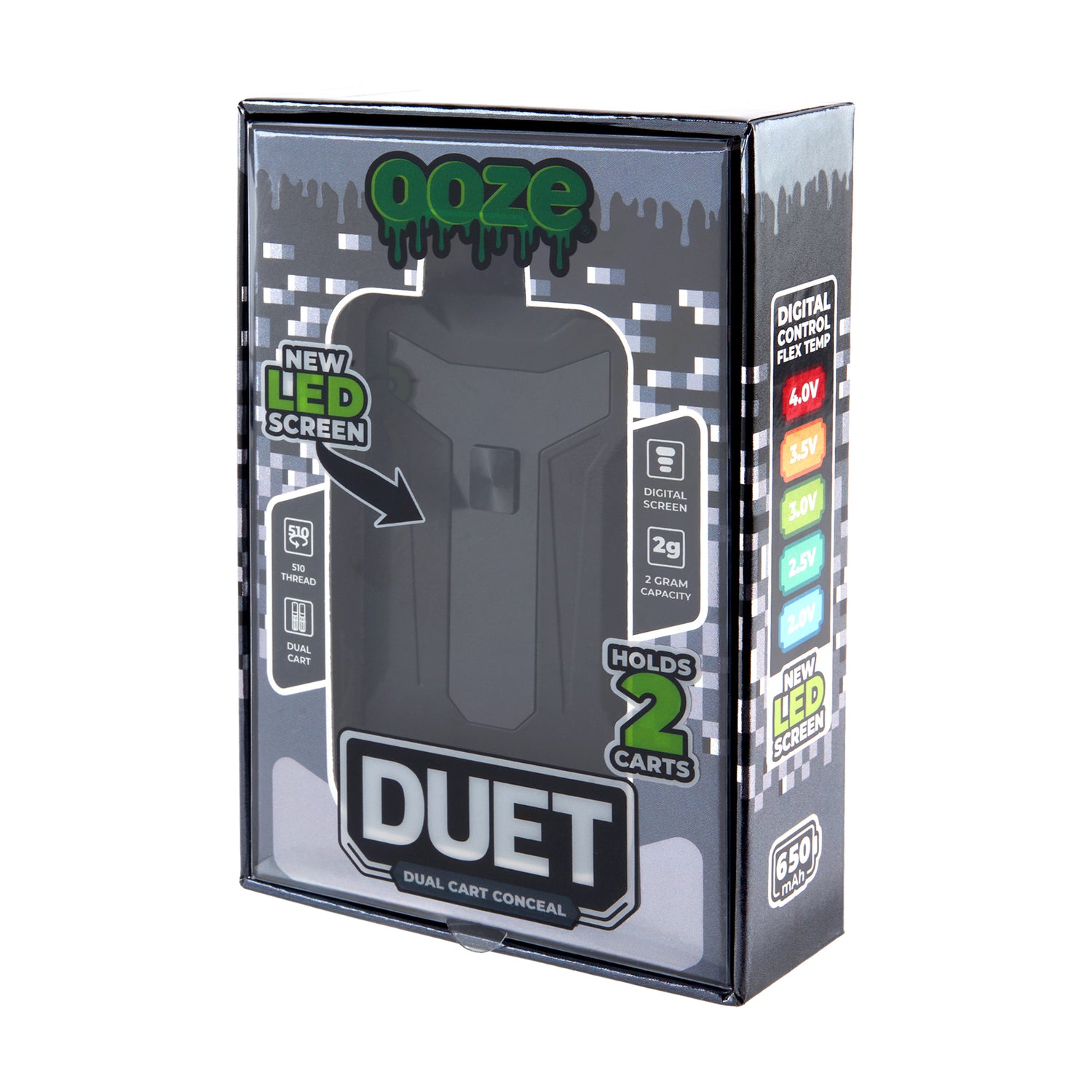 Duet Black Concealed Vape Battery | Ooze