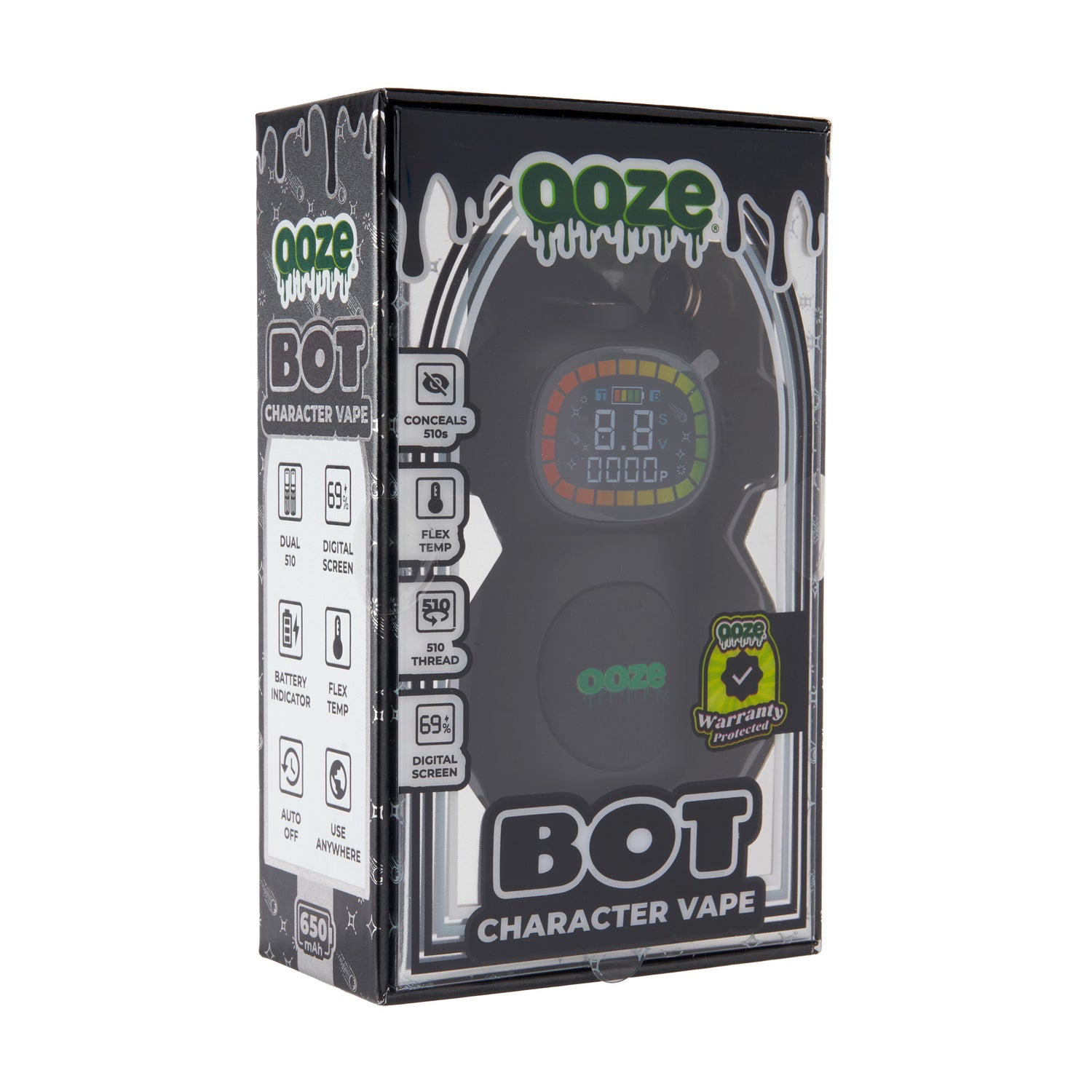 Bot Character Vape – 650 mAh - Panther Black – Ooze