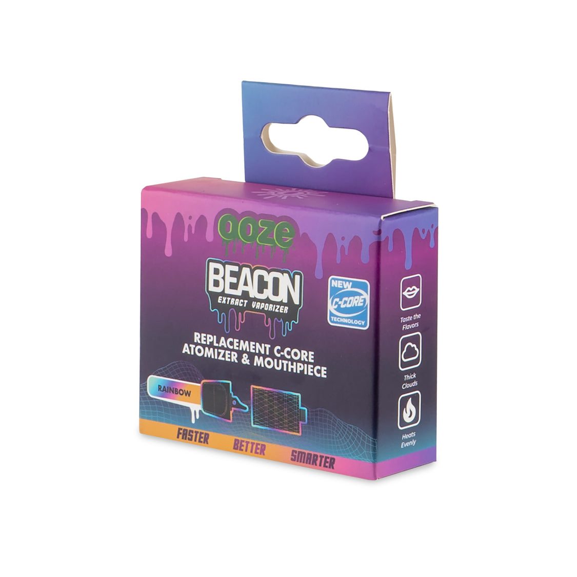 Ooze Beacon Replacement Onyx Atomizers & Mouthpieces – Rainbow